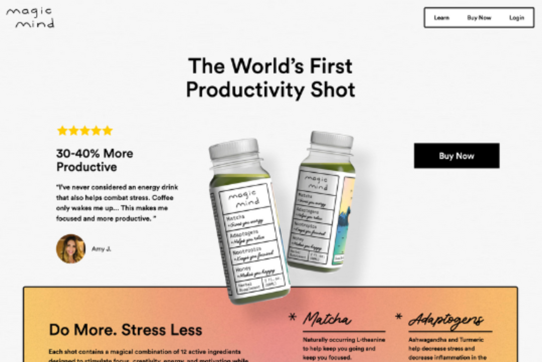 Magic Mind Remake - Webflow